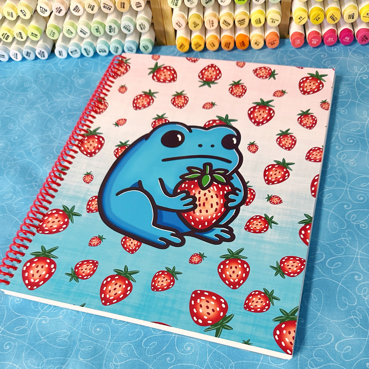 Grumpy Frog Notebook – Covered By Colors